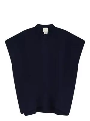 ALYSI Sleeveless Boxy-fit Sweater - Blue