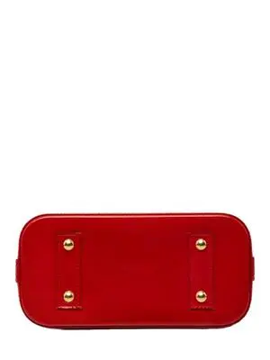 LOUIS VUITTON 2014 Monogram Vernis Alma Bb Satchel - Red