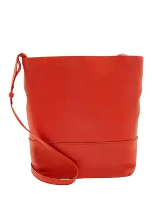 Bottega Veneta Nappa Leather Bucket Bag - Red