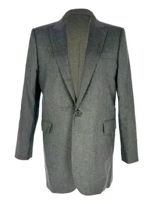 Celine Single-breasted Structured Blazer - Grey