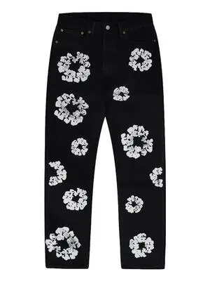 DENIM TEARS X Levi's Cotton Wreat Jeans - Black