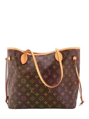 LOUIS VUITTON Monogram Canvas Mm Tote Bag - Brown