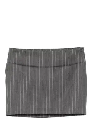 DONDUP Pinstripe-pattern Mini Skirt - Grey