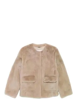 MANZONI 24 Round-neck Flap-pocket Coat - Neutrals