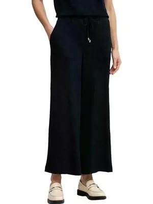 Joseph Ribkoff Crinkled-effect Drawstring Palazzo Pants - Blue