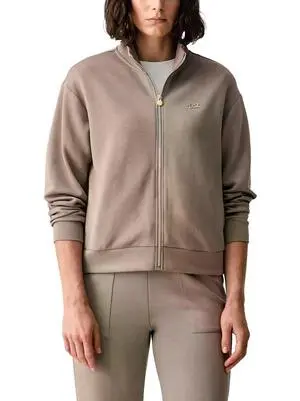 EA7 Logo-plaque Zip-up Track Jacket - Neutrals