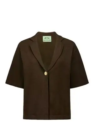 FTC Short Sleeve Overshirt - Brown