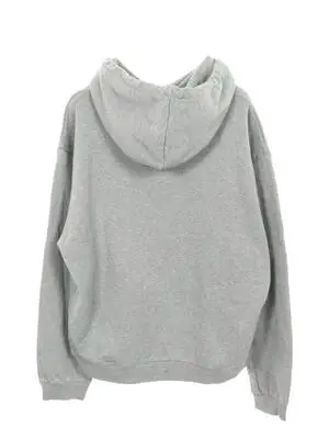 Celine Cotton Flocky Logo Hoodie - Grey