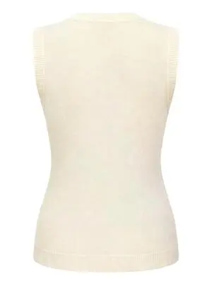 REFORMATION Marta Scoop-neck Sweater - Neutrals