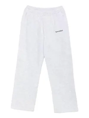 SPORTY & RICH Logo-embroidered Track Pants - Grey