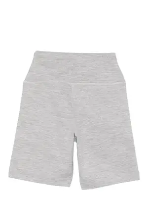 SPORTY & RICH Logo-print High Waist Cycling Shorts - Grey