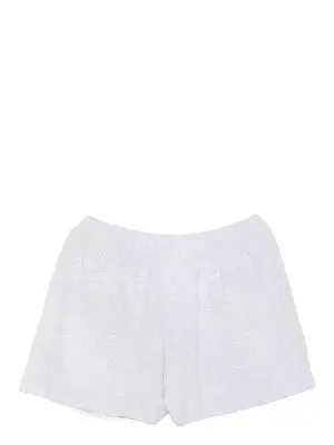 SPORTY & RICH Logo-embroidered Track Shorts - Grey