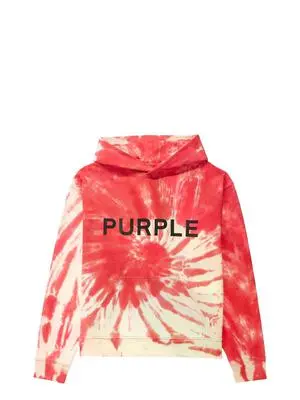 PURPLE BRAND Tie-dye Logo Hoodie - Red
