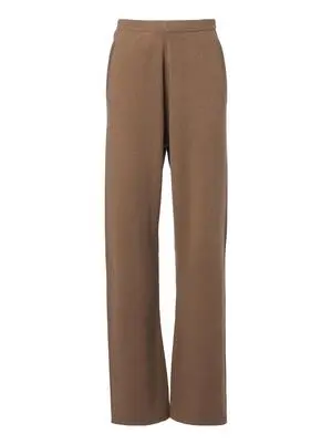 Extreme Cashmere N°479 Runaway Cashmere-blend Wide-leg Pants - Beige