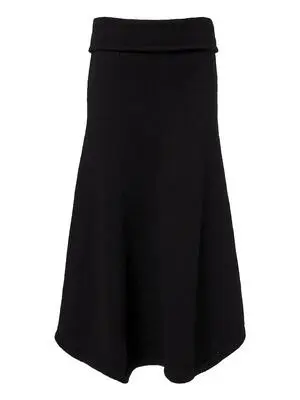 AYA MUSE Ken Cotton Midi Skirt - Black