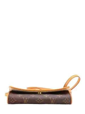 LOUIS VUITTON Twin Handbag Monogram Canvas Pm Crossbody Bag - Brown