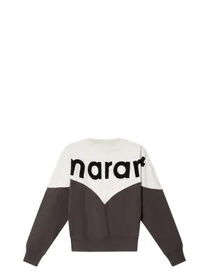 ETOILE Houston Two-tone Cotton Sweatshirt - Black