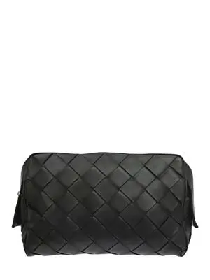 Bottega Veneta 2010-2020s Intrecciato Clutch Bag - Black