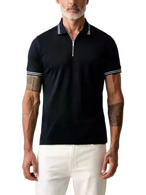 Karl Lagerfeld Zip-fastening Polo Shirt - Blue
