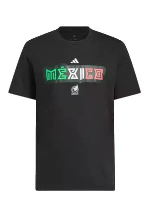 Adidas World Cup 26 Mexico Home Graphic T-shirt - Black