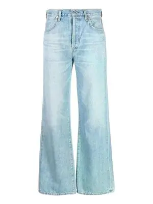 Citizens Of Humanity Wide-leg Organic Cotton Jeans - Blue