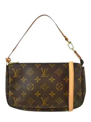 LOUIS VUITTON Monogram Pochette Tote Bag - Brown