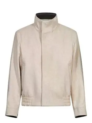 LARDINI High-neck Lightweight Jacket - Neutrals