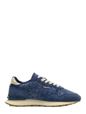 HOFF City Suede-panelled Textured Sneakers - Blue