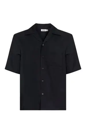 Simkhai Cade Camp Short-sleeved Shirt - Black