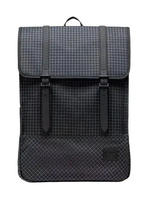 Herschel Supply Co. Survey 20l Grid-pattern Buckle-strap Backpack - Black