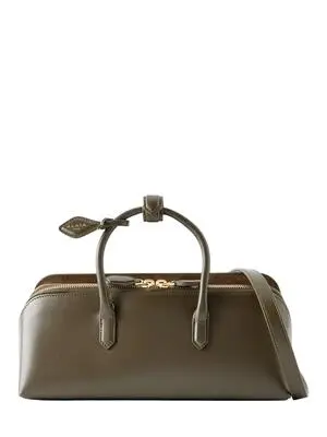Alaïa Delta Leather Mini Bag - Green