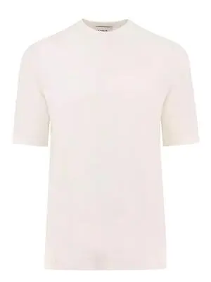 Alpha Studio Crew-neck Cotton T-shirt - Neutrals