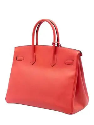 Hermès 2017 35 Birkin Retourne Epsom Tote Bag - Red