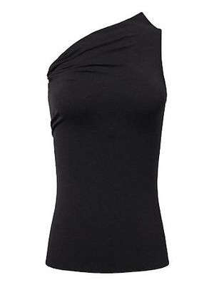 Rick Owens Athena Asymmetric Stretch-jersey Tank Top - Black