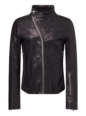 Rick Owens Release Zip-pocket Leather Jacket - Black