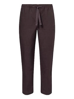 Orlebar Brown Tapered-leg Linen Trousers - Espresso
