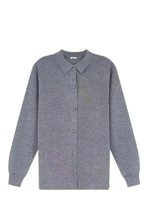 Aspesi Button-up Collared Cardigan - Grey