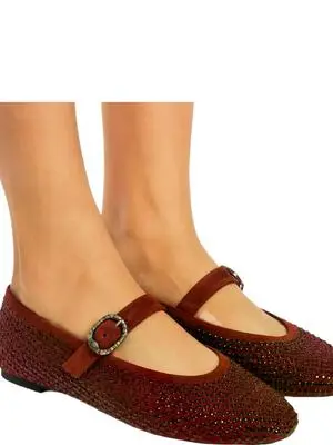 Kurt Geiger Mayfair Ballet Flats Wine - Red