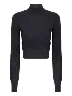 Sportmax High-neck Cashmere Sweater - Black