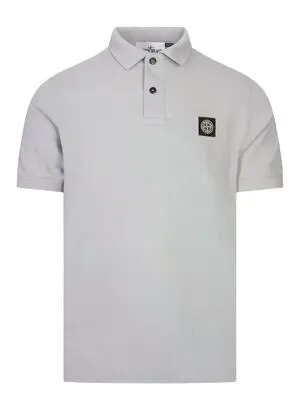 Stone Island Logo-patch Polo Shirt - Grey