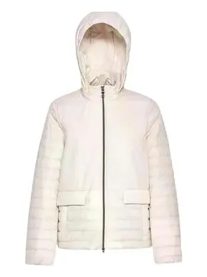 Geox Myluse Quilted Hooded Jacket - Neutrals