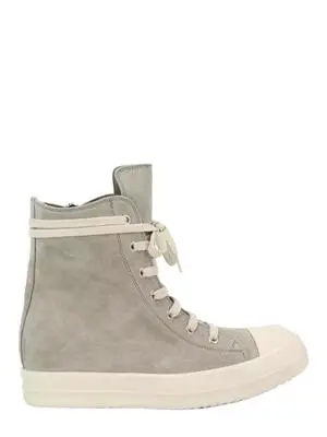 Rick Owens High-top Suede Sneakers - Grey