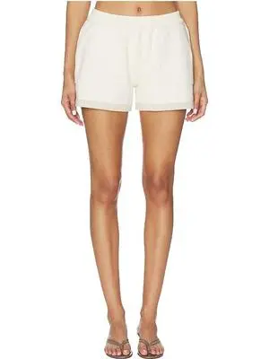 L'academie Dae Contrast Knit Short In . Also - Ivory