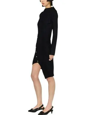 Philosophy Di Lorenzo Serafini Asymmetric Ribbed Minidress - Blue
