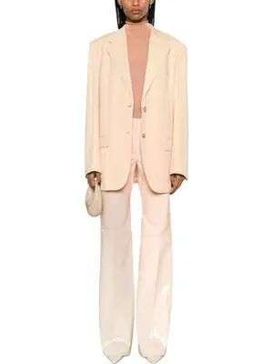 Philosophy Di Lorenzo Serafini High-shine Finish Wide-leg Trousers - Neutrals
