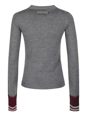 IRO PARIS Muse Contrast-cuff Sweater - Grey
