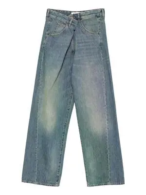 DARKPARK Asymmetric-waist Jeans - Blue