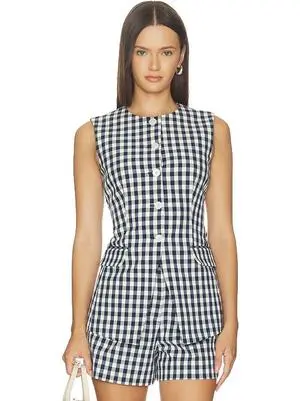 Veronica Beard Veronica Beard Lois Vest In Navy. Size 00. Also Navy