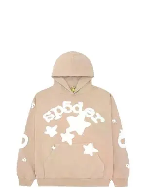 SP5DER Beluga Graphic-print Hoodie - Neutrals