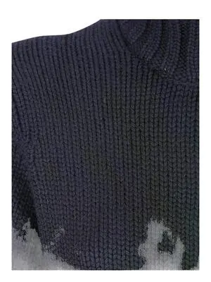 Labo.art Ribbed Knit Zip-up Cardigan - Blue